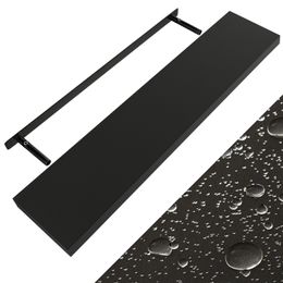 Casaria Wandregal Schweberegal 110cm Schwarz + Halterung