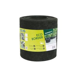 GARDEN ID Gartenbegrenzung aus recyceltem Gummi - GARDEN ID Eco Border - 5 m H20 cm - Unzerst&ouml;rbar - Flexibel, gerade oder gebogene Verlegung.