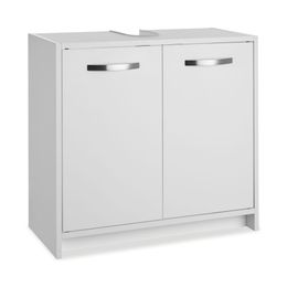 TecTake&reg; Waschbeckenunterschrank, gro&szlig;er Stauraum, 2 leichtg&auml;ngige Fl&uuml;gelt&uuml;ren, 63 x 31 x 55 cm