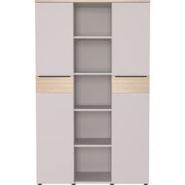 Germania Aktenschrank 4442-654 GW-Oviedo, in Kaschmir/Lindberg-Eiche-Nb., mit T&uuml;rd&auml;mpfung, 120 x 197 x 40 cm (BxHxT)