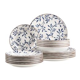 M&auml;ser M&auml;ser Teller Set, Porzellan Olive T&uuml;rkis