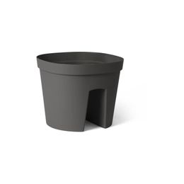 GARDEN ID Balustradentopf &ndash; GARDEN ID Smile &ndash; Anth. 30 cm &ndash; Passend f&uuml;r alle Balustraden &ndash; Wasserreservoir &ndash; recycelt und zu 100 % recycelbar