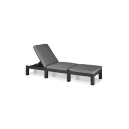 ALLIBERT by KETER Keter Sessel lang mit Daytona Graphit 441306 Kissen
