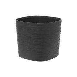 GARDEN ID Topf mit Wasserreservoir - GARDEN ID Respect - Black-Anth 40 x 40 cm - 100% Haushaltsabfall - 100% recycelbar - Strukturierte Oberfl&auml;che.