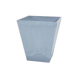 MEGA COLLECTIONS &Uuml;bertopf &ndash; MEGA KOLLEKTIONEN &ndash; Ecostone Quadratisch &ndash; 41 x 45 cm &ndash; Grau