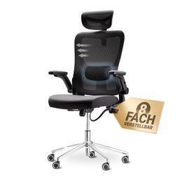 LUTIVO Bravo B&uuml;rostuhl Ergonomisch &ndash; Schwarz