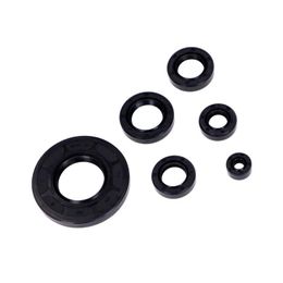 Wellendichtring Satz 6-teilig schwarz f&uuml;r Honda MT 50, MB 50 Mokick
