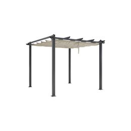 Calvi CORDOBA Aluminium-Pergola &ndash; Beige &ndash; 3 x 3 m