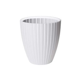 GARDEN ID Blumentopf &ndash; Garten-ID &ndash; Elegant &ndash; 40 x 42 cm &ndash; F&uuml;r Garten, Balkon oder Innenr&auml;ume &ndash; Wei&szlig;