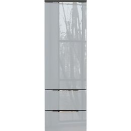 Germania Mediumschrank 7989-587 GW-Vasio, in Graphit/Silbergrau, mit Glasfronten, 36 x 111 x 34 cm (BxHxT)