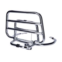 Top Case Tr&auml;ger / Gep&auml;cktr&auml;ger klappbar Chrom f&uuml;r Vespa Primavera, Sprint