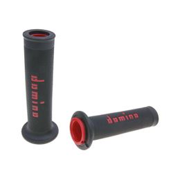 Griffe Satz Domino A010 On-Road schwarz / rot mit offenen Enden