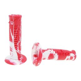 Griffe Satz Domino A260 Off-Road Snake rot / wei&szlig;