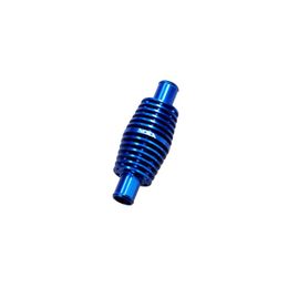 Durchlaufk&uuml;hler VOCA Aluminium blau (40x106) 17mm Schlauchanschluss