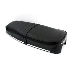 Sitzbank Schwarz 630mm x 240mm mit Werkzeugfach&ouml;ffnung und Aluleisten f&uuml;r Kreidler, Florett, K 54 RS, KKR, Mokick = 56139