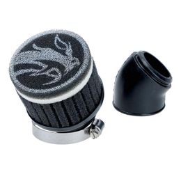 Luftfilter VOCA Race 48mm schwarz, wei&szlig; f&uuml;r PWK, Flachschieber-Vergaser