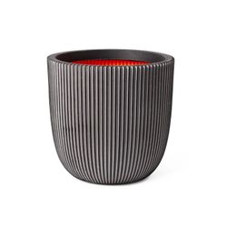 Capi Europe Kugelf&ouml;rmiger Blumentopf &ndash; Capi Europe &ndash; GROOVE NL &ndash; 43 x 41 cm &ndash; Anthrazit