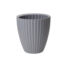 GARDEN ID Blumentopf &ndash; Garten-ID &ndash; Elegant &ndash; 40 x 42 cm &ndash; F&uuml;r Garten, Balkon oder Innenr&auml;ume &ndash; Hellgrau
