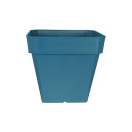 RIVIERA Quadratischer Blumenkasten RIVIERA SOLEILLA - Kunststoff - 50 x 50 cm - Blau