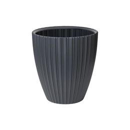 GARDEN ID Blumentopf &ndash; Garten-ID &ndash; Elegant &ndash; 40 x 42 cm &ndash; F&uuml;r Garten, Balkon oder Innenr&auml;ume &ndash; Anthrazit