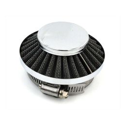Luftfilter 60mm 87mm 46mm Chrom f&uuml;r Hercules, Z&uuml;ndapp, Kreidler, Puch, KTM, DKW, Piaggio, Garelli