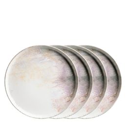 M&auml;ser M&auml;ser Platzteller-Set, Steinzeug Aquarellia Wei&szlig;, Lila
