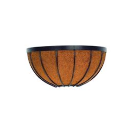 GARDEN ID Wandkorb mit Kokosnuss &ndash; GARDEN ID Georgian &ndash; 30 x 15 x 19 cm &ndash; Hochwertige Kokosnuss &ndash; Stabile Konstruktion