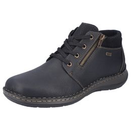 Winterboots Rieker, Herren, Gr. 43, schwarz, Leder, Lederimitat, Schuhe Winterboots, mit wasserabweisender TEX-Membran
