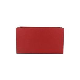 RIVIERA Blumenk&uuml;bel aus Granit &ndash; 60 x 30 cm &ndash; rot