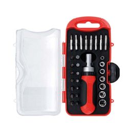 BGS-technic Ratsche / Umschaltknarre Bits und Steckn&uuml;sse Satz 30-teilig
