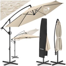 TecTake&reg; Ampelschirm, 3 x 3 m, 360&deg; drehbar, Kurbelmechanismus, inkl. Schutzh&uuml;lle