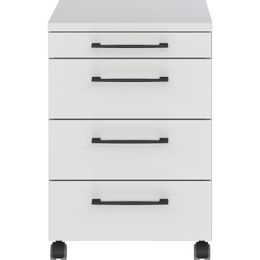 Germania Rollcontainer 4251-69 GW-Profi, in Lichtgrau, mit Utensilienfach, 42 x 61 x 49 cm (BxHxT)