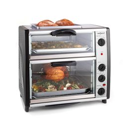 ONECONCEPT All-You-Can-Eat Doppel-Backofen Grillplatte 42 Liter 2350 Watt