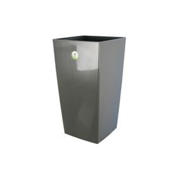 RIVIERA RIVIERA Blumentopf Nuance - Carr&eacute; - 29 x 29 x H 52 cm - 32,6 L - Glitzergrau