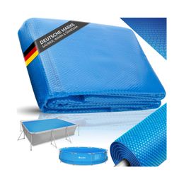 TecTake&reg; Pool-Solarfolie, rechteckig und selbstschwimmend, St&auml;rke 110 &micro;m, 366 x 732 cm