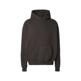 Kapuzenpullover DROPSIZE "Dropsize Herren Super Heavy Blank Hoodie", Herren, Gr. M, washedschwarz, 70% Baumwolle, 30% Polyester, unifarben, relaxed fit, ohne Ausschnitt, Pullover Kapuzenpullover