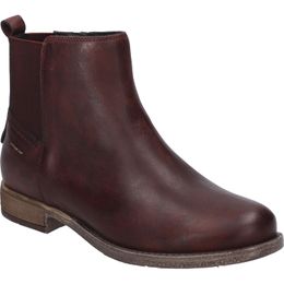 Stiefelette Josef Seibel "Sienna 08, bordeaux", Damen, Gr. 38, rot (bordeaux), Obermaterial: 100% Rindsleder Leather cow., Schuhe Stiefelette