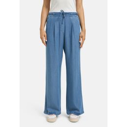 Smith & Soul Comfort-fit-Jeans SMITH & SOUL, Damen, Gr. M, denim, Web, Material: 100% Lyocell, unifarben, comfort fit, Jeans, mit Elastikbund und Kordel