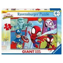 Puzzle Ravensburger "Spidey in Aktion", bunt, Puzzles, KinderB:69cm H:49cm, Pappe, Motiv, Made in Europe, B:69cm H:49cm