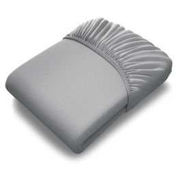bett1.de BODYGUARD&reg; Spannbettlaken extra hoch 120x200 silber