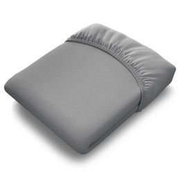bett1.de BODYGUARD&reg; Jersey-Spannbettlaken 120x200 silber