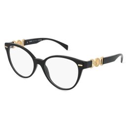 Versace 0VE3334 Brille Damen | Fassung: Vollrand, Cat Eye, Schwarz