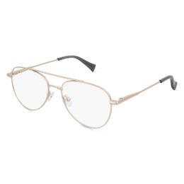 Fielmann OU 059 FLEX FA SPENCER Brille Unisex | Fassung: Vollrand, Pilot, Gold Gl&auml;nzend