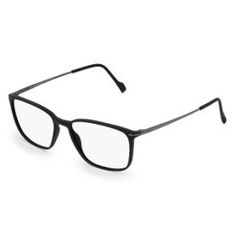 Fielmann COMFORT 093 CL Brille Herren | Fassung: Vollrand, Quadratisch, Schwarz Matt
