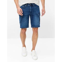 Brax Herren Bermuda Style CHRIS FADED MEMORY USED, denim dunkelblau, Gr. 30