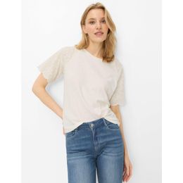 Brax Damen Shirt Style CAELEN soft ecru, cremewei&szlig;, Gr. 32
