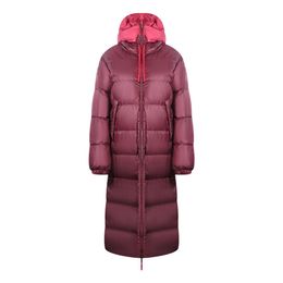 Parajumpers Schlafsack, wendbare rote Daunenjacke mit langer Kapuze
