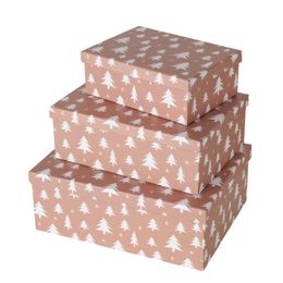 Boltze Geschenkbox Tilio, 3er Set 22/28/32 cm skandinavische Deko Online Shop