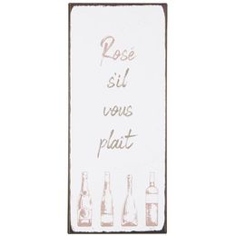 IB Laursen Metallschild Ros&eacute; s'il vous pla&icirc;t 30,5x13 cm skandinavische Deko Online Shop