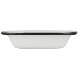IB Laursen Seifenschale Emaille 15,5 x 12 x 4 cm, Weiss skandinavische Deko Online Shop